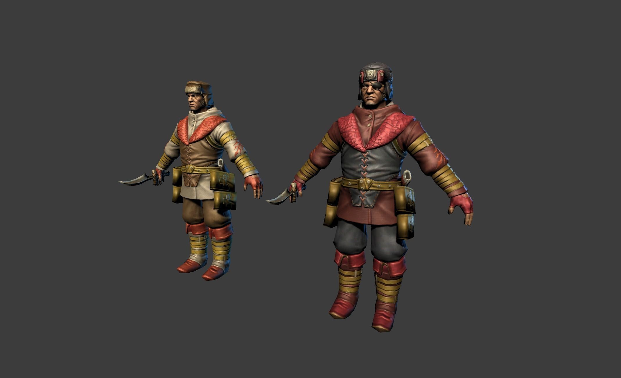 3D model Soldier Male Dagger VR / AR / low-poly | CGTrader