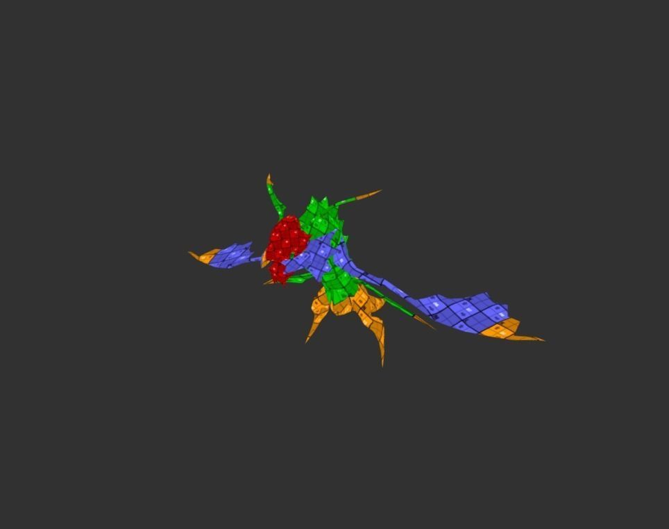 3D model Flying Lizard Mutant Bat VR / AR / low-poly | CGTrader