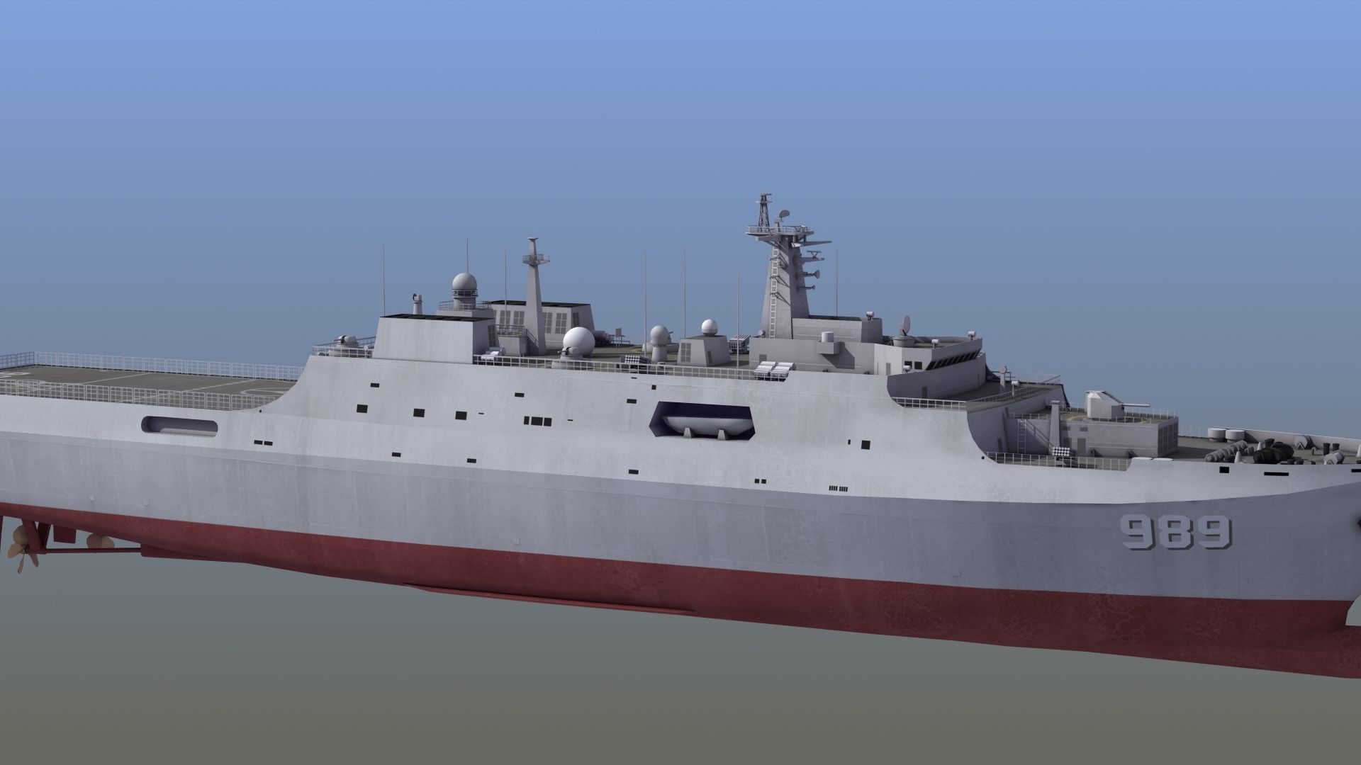 Type 071 Assault Ship 3D model | CGTrader