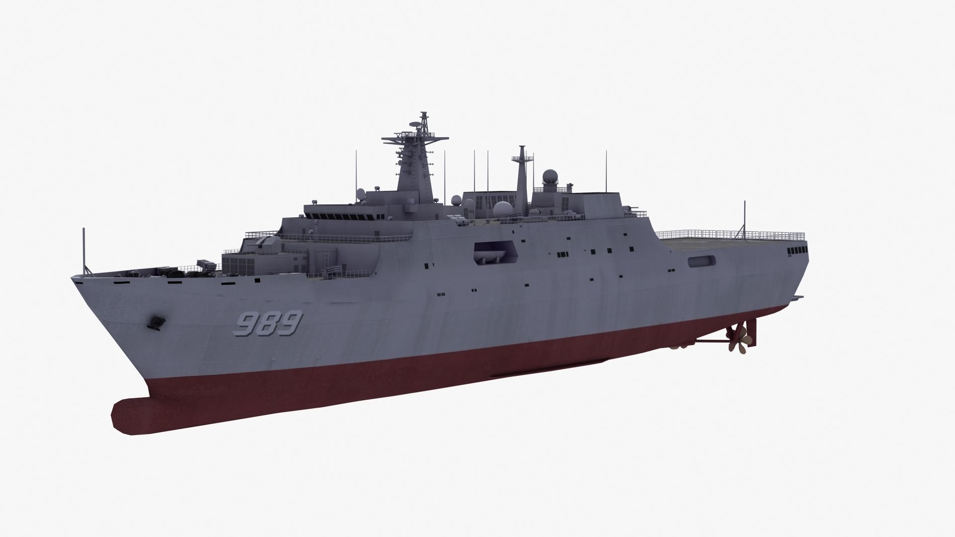 Type 071 Assault Ship 3D model | CGTrader