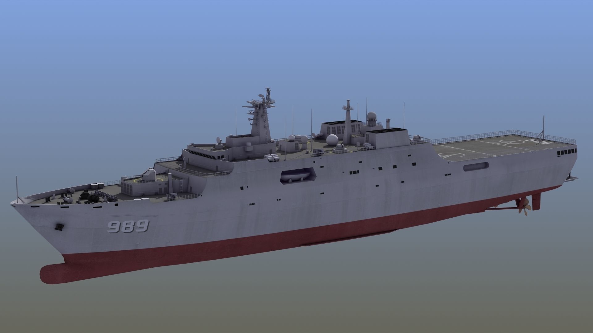 Type 071 Assault Ship 3D model | CGTrader