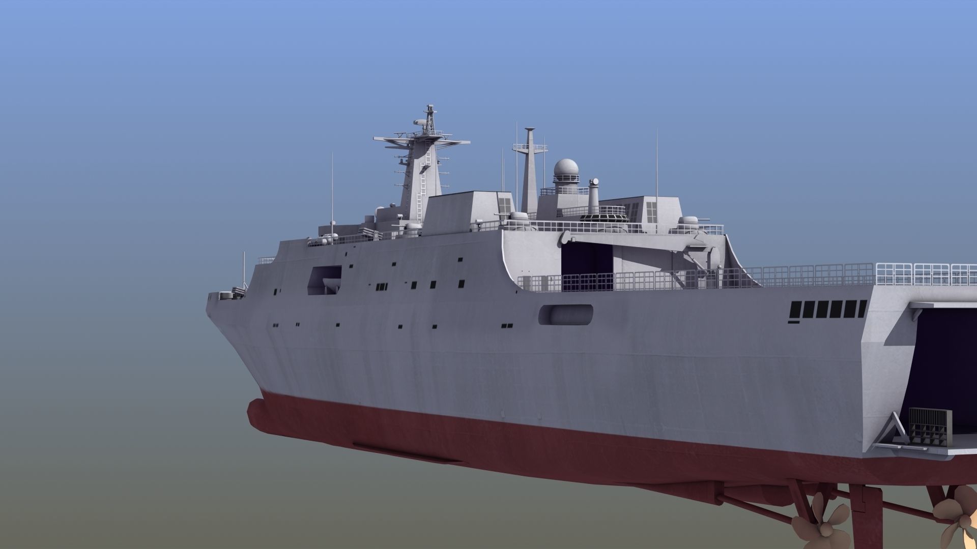 Type 071 Assault Ship 3D model | CGTrader