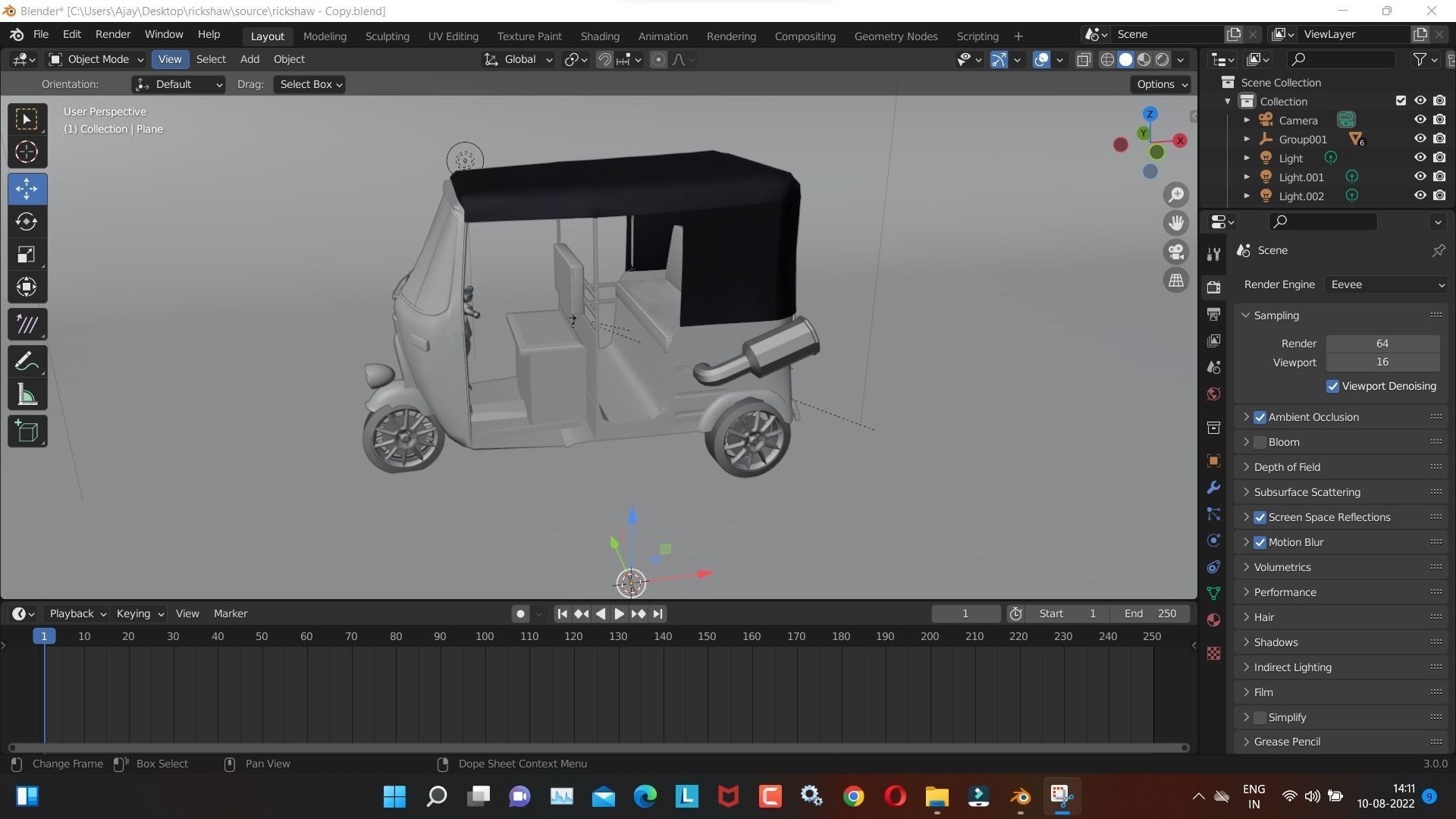 3D model rickshaw 3D model Render in blender VR / AR / low-poly | CGTrader