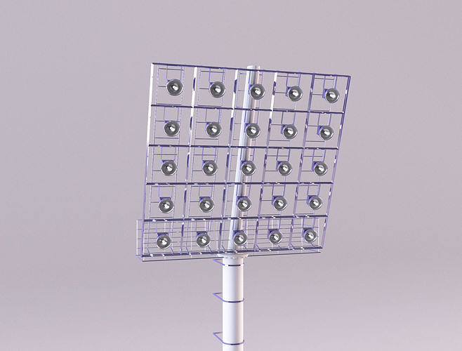 F8 stadium lights model 3D model | CGTrader