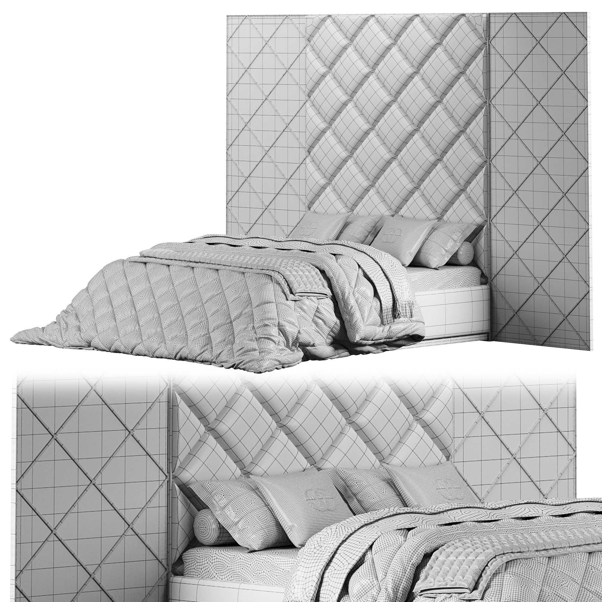 Viera Bed 3D model | CGTrader