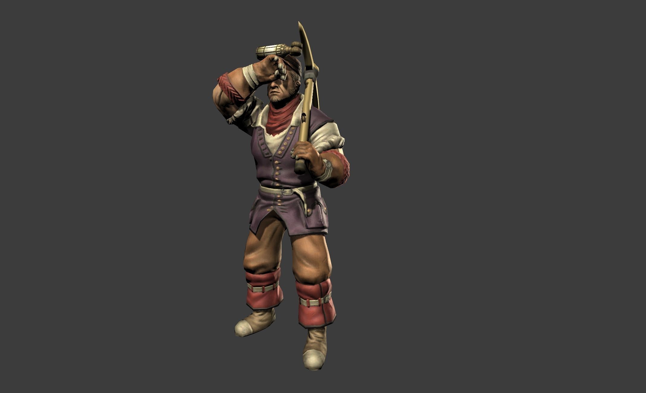 3D model Human Miner Male VR / AR / low-poly | CGTrader