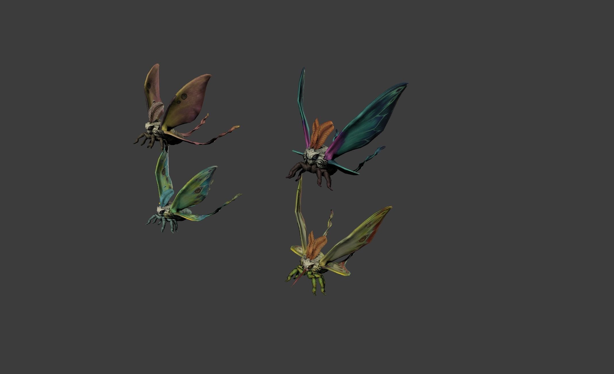 3D model Alien Moth Mutant VR / AR / low-poly | CGTrader