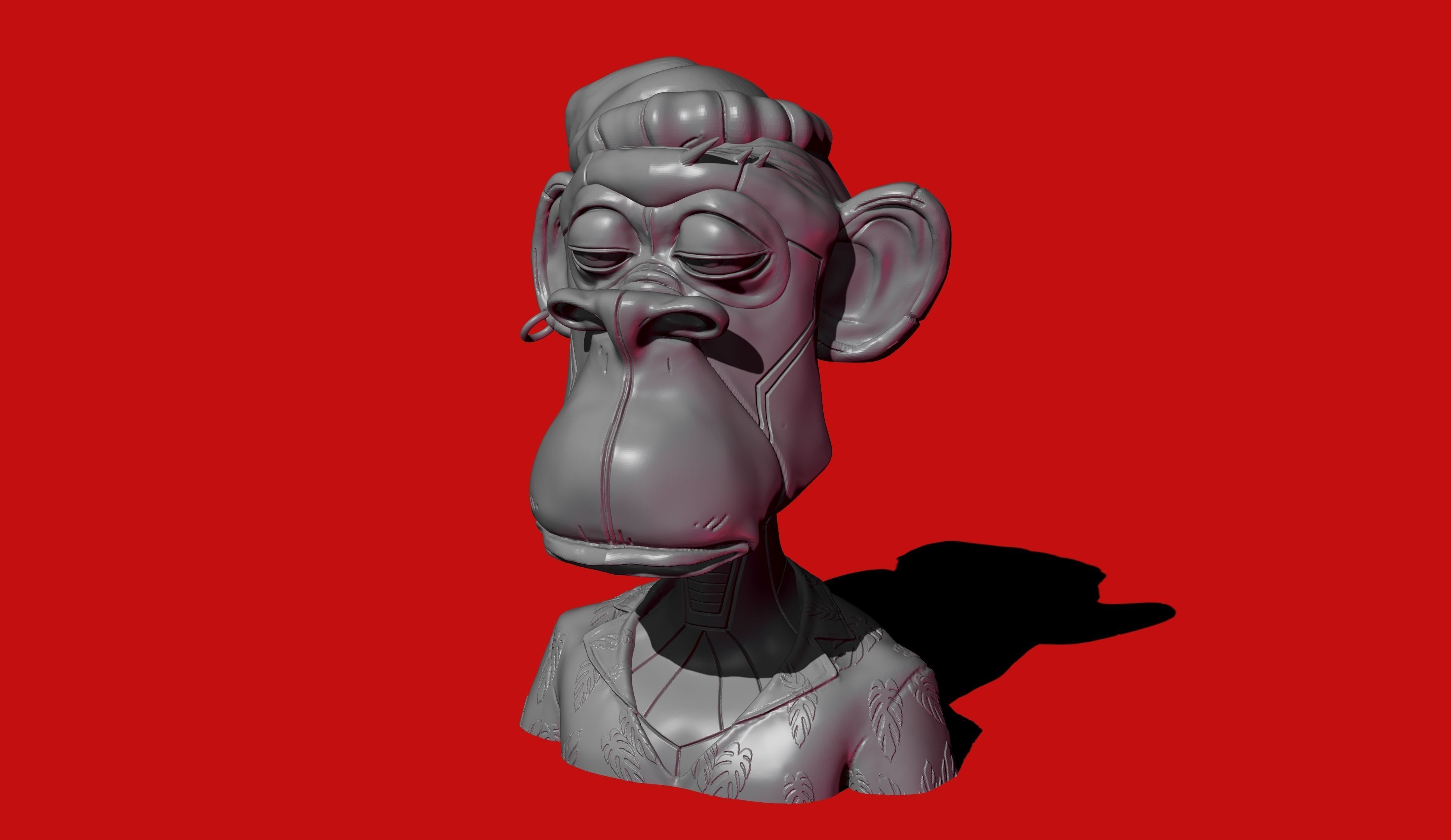 ape nft 4 3D model 3D printable | CGTrader