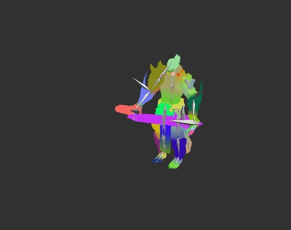3D model Demon Mutant Sword Master VR / AR / low-poly | CGTrader