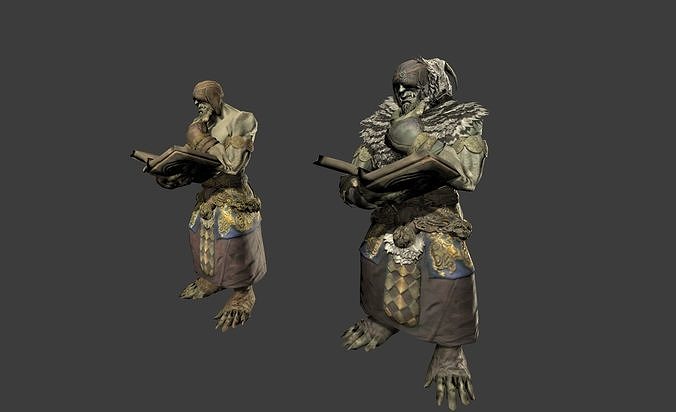 3D model Mutant Orc Wizard VR / AR / low-poly | CGTrader