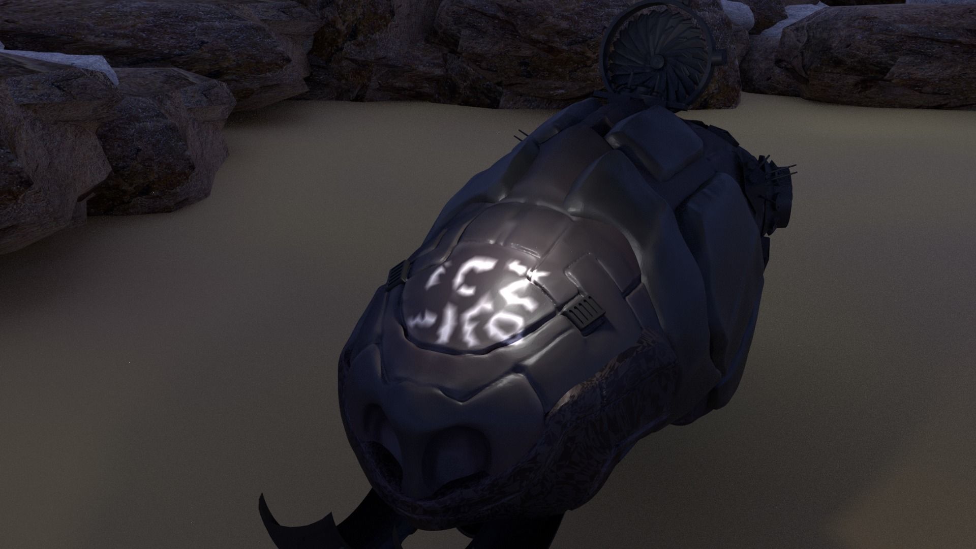 Submarine rust-bucket free 3D model | CGTrader