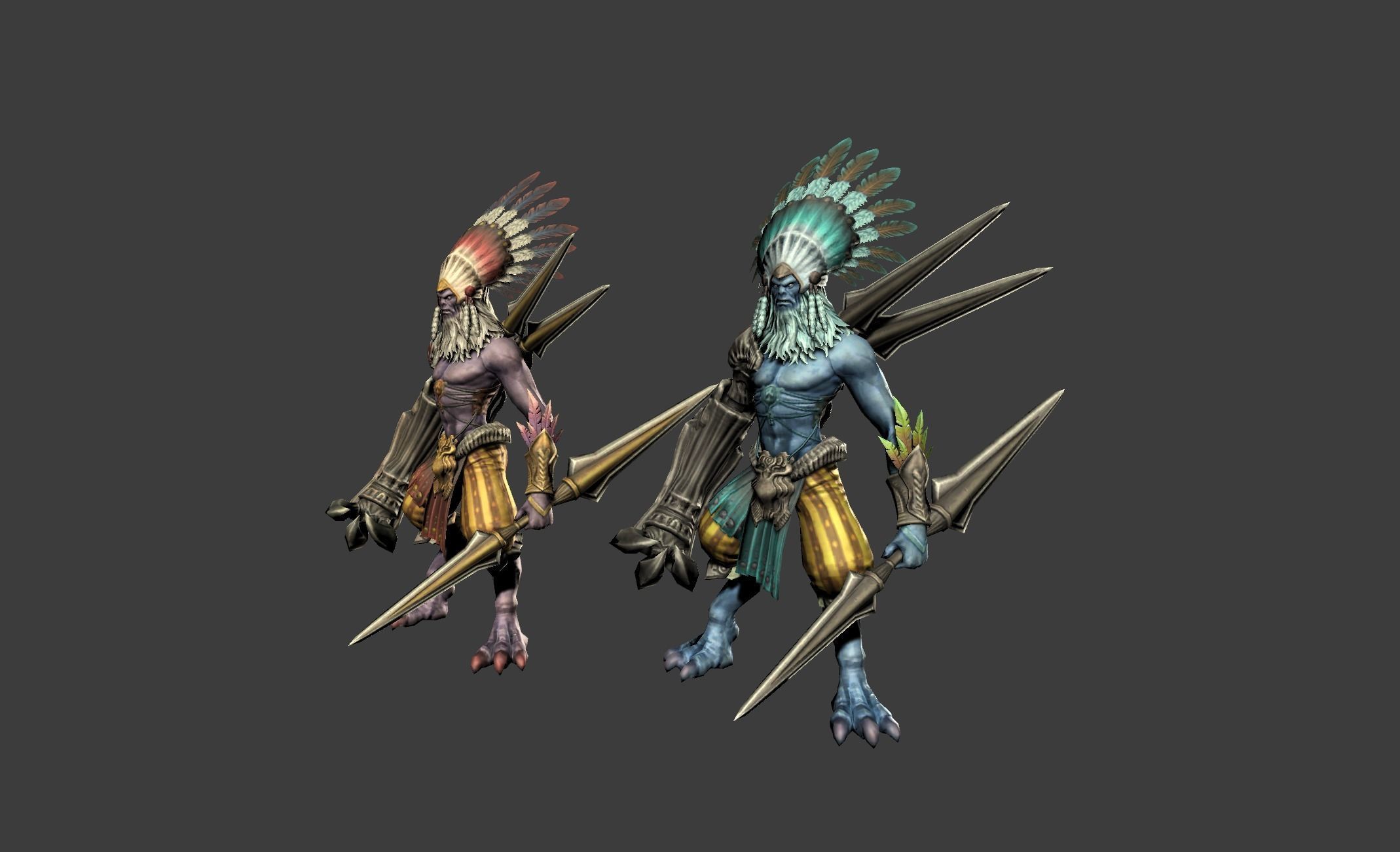 3D model Alien Avatar Chief VR / AR / low-poly | CGTrader