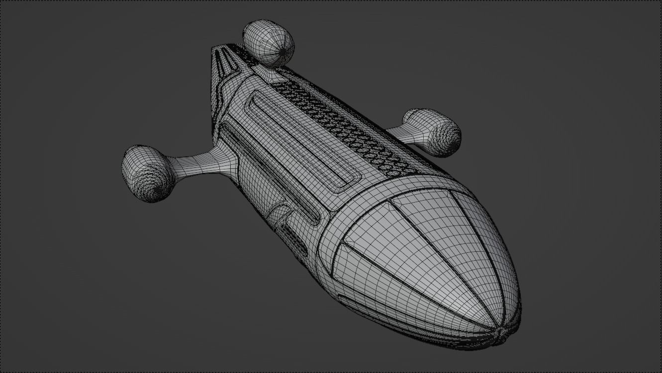 3D model Starship VR / AR / low-poly | CGTrader