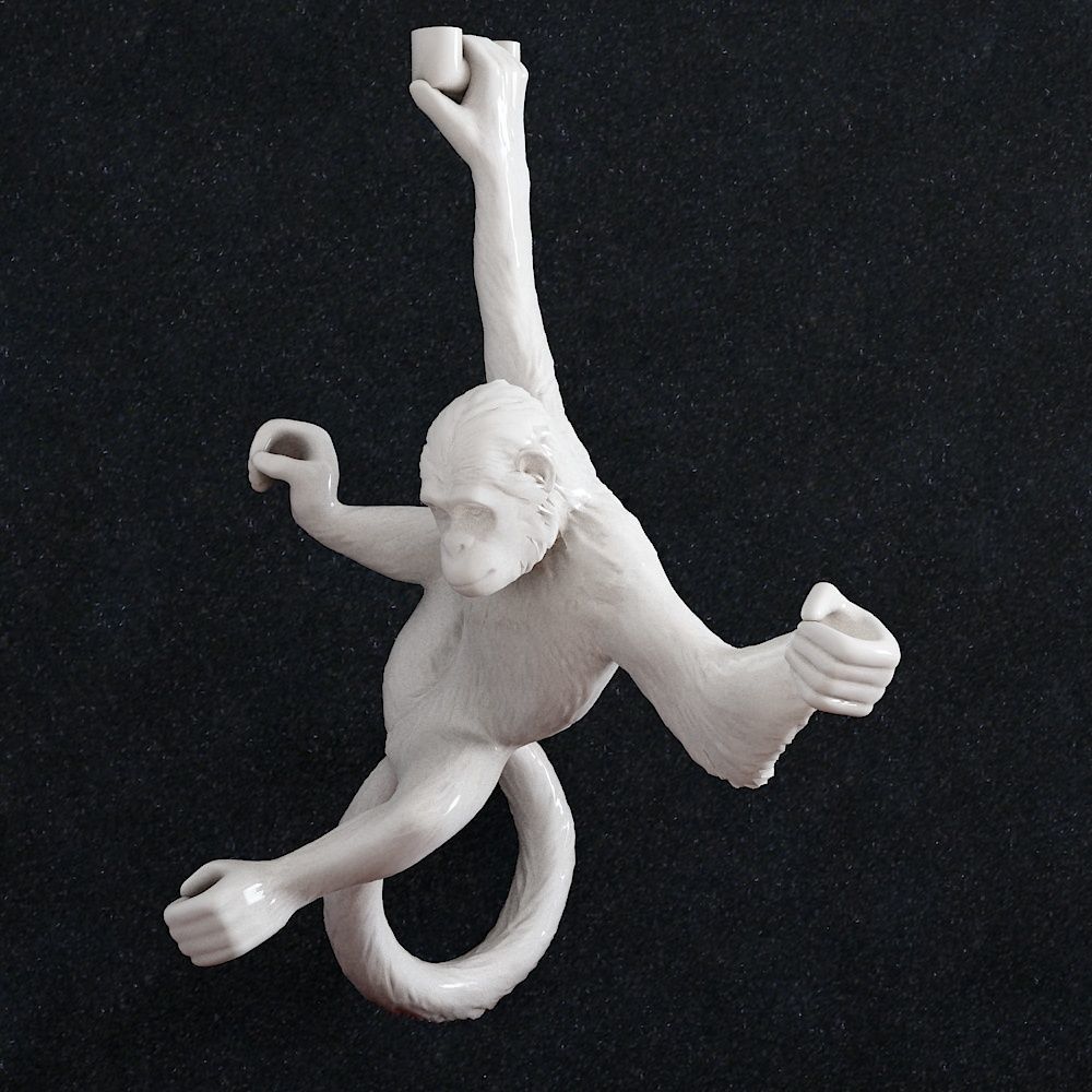 Monkey Chandelier 3D model 3D printable | CGTrader