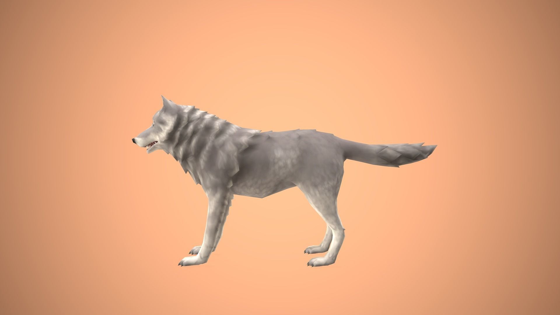 3D model Wolf - Stylized Animals Pack VR / AR / low-poly | CGTrader