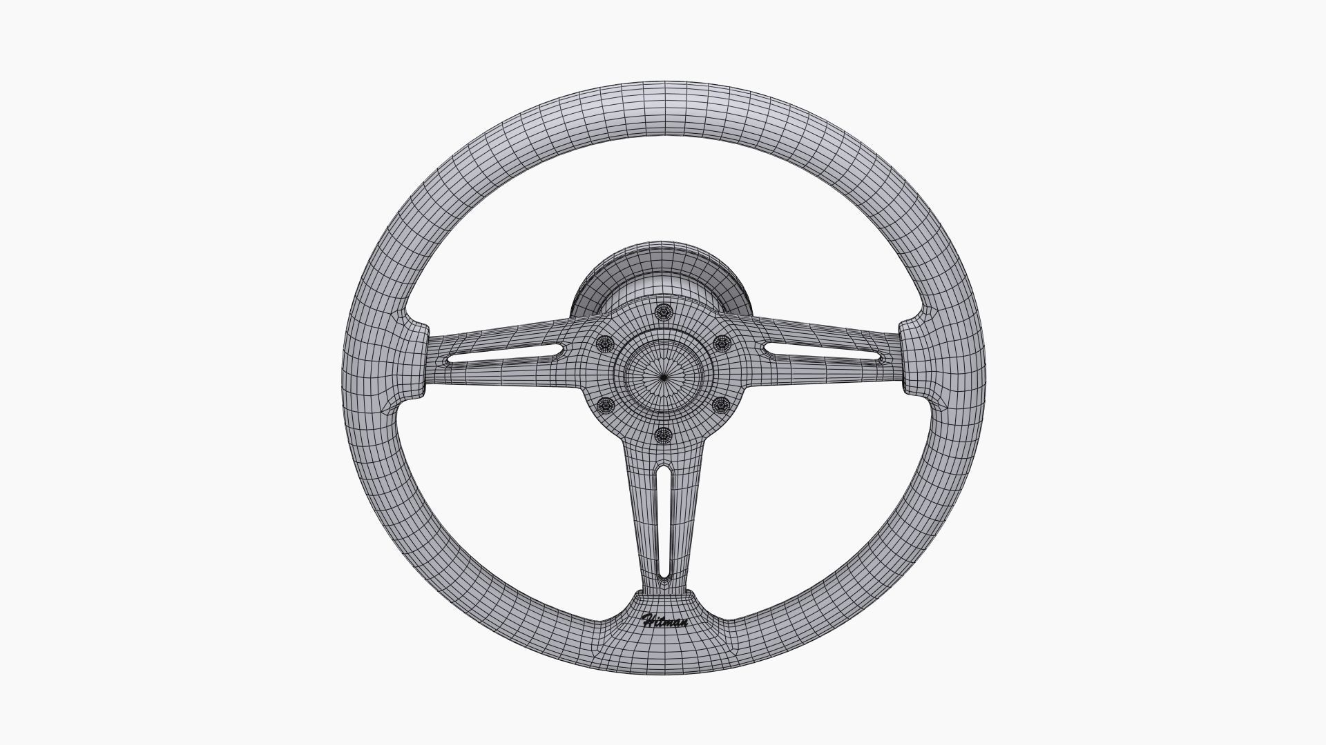 3D model Hitman Twist Crystal steering wheel VR / AR / low-poly | CGTrader