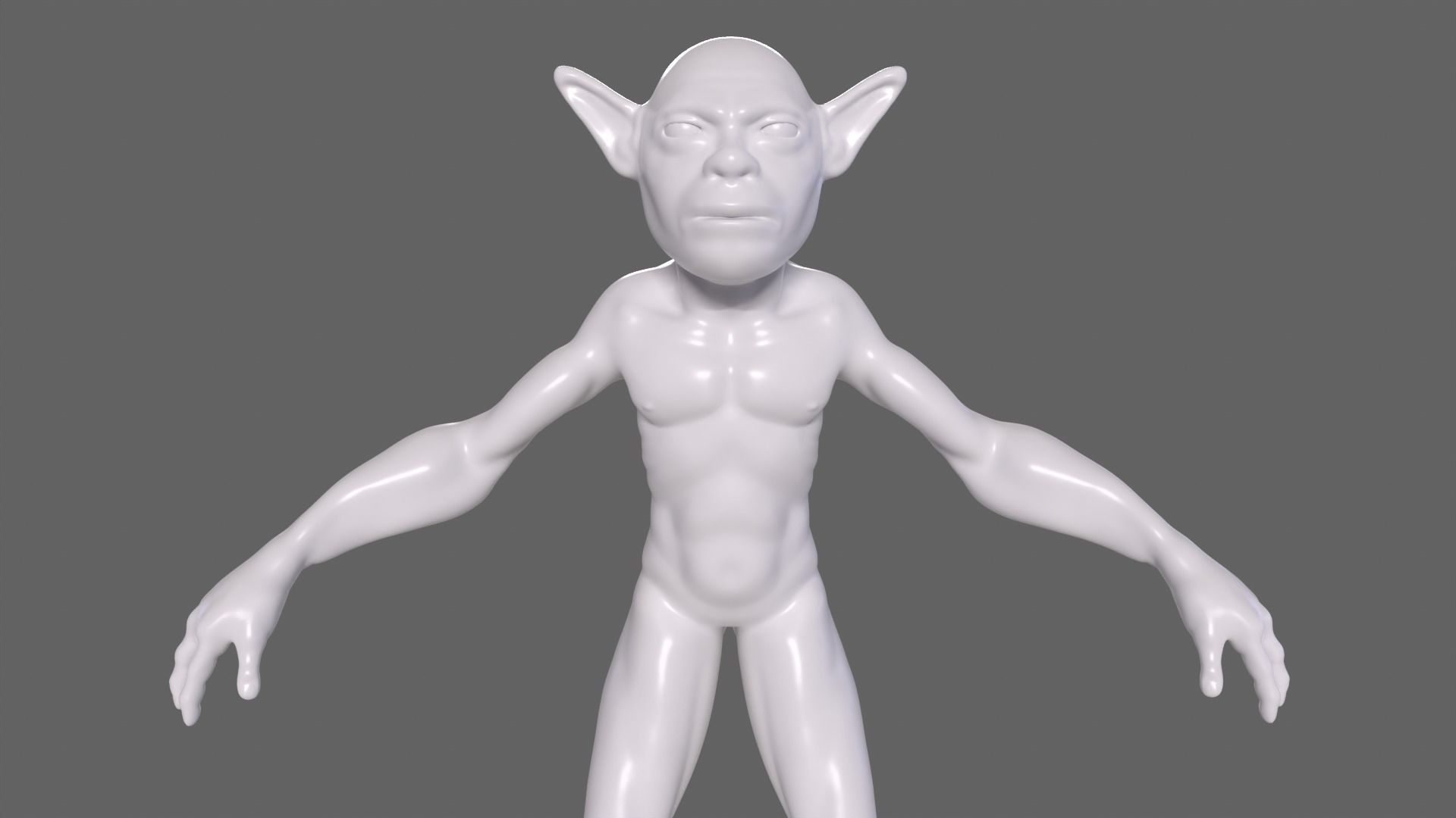 Goblin base mesh 3D model | CGTrader