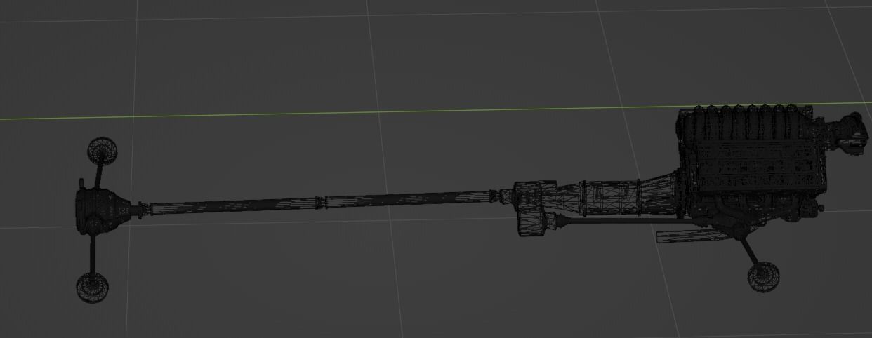 Transmission with V8 engine free VR / AR / low-poly 3D model | CGTrader