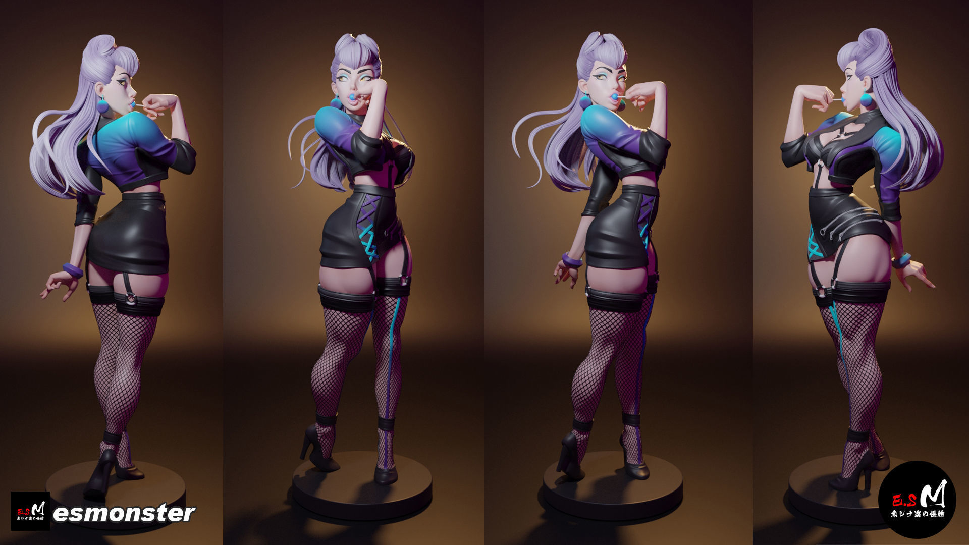 KDA Evelynn 3D model 3D printable | CGTrader