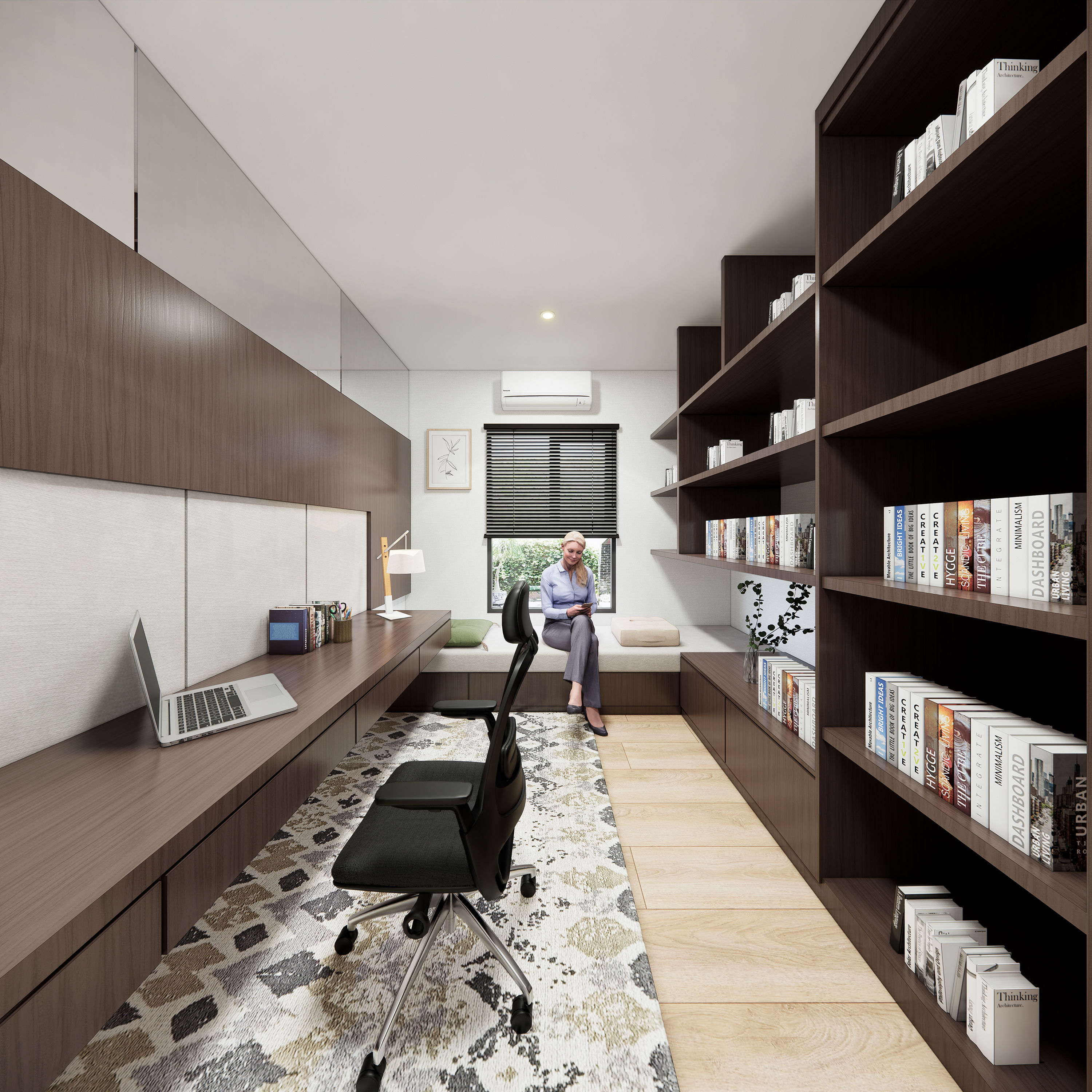 Interior workspace at home 3D model | CGTrader
