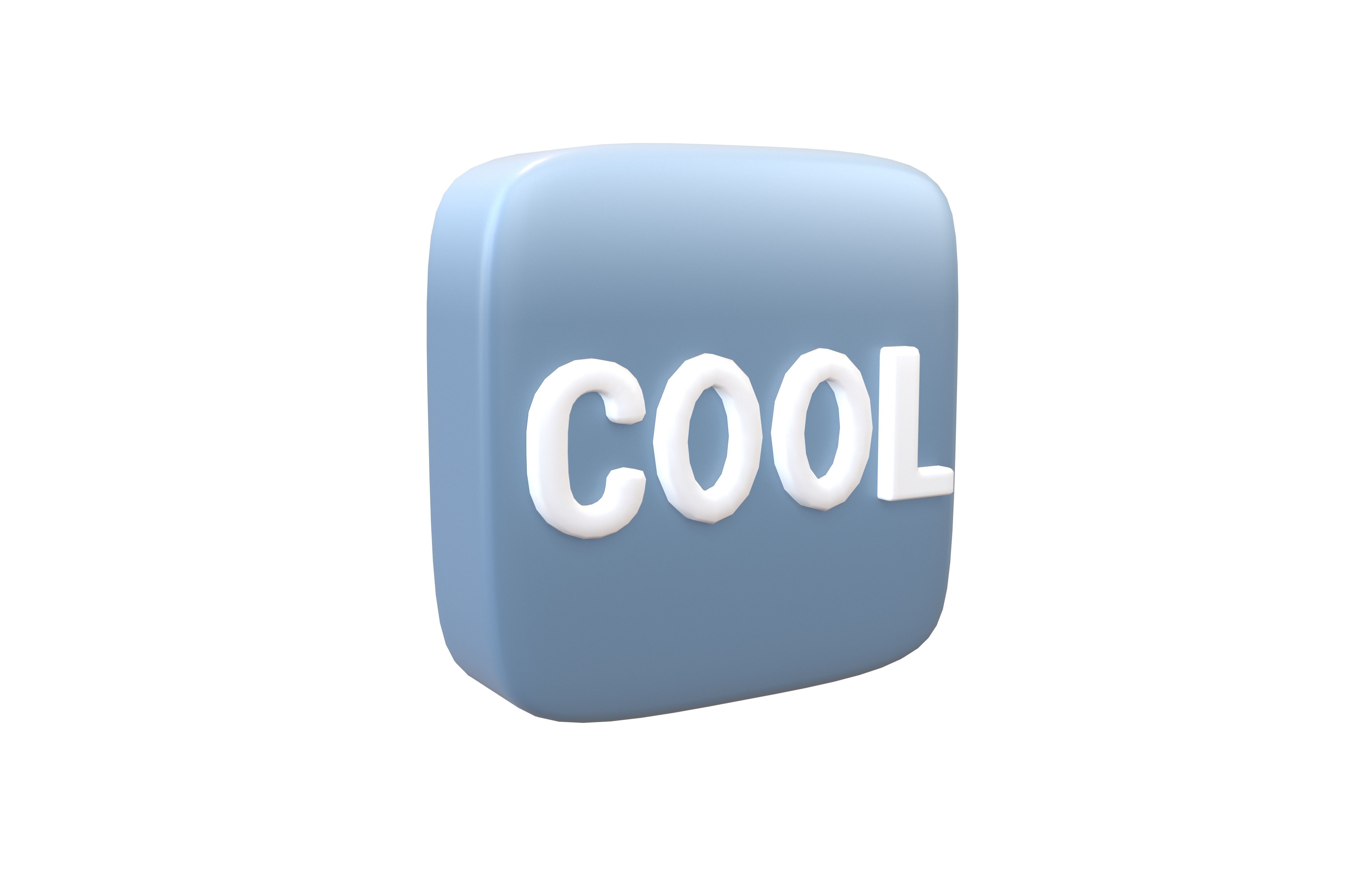 3D model Cool Button Emoji v1 001 VR / AR / low-poly | CGTrader