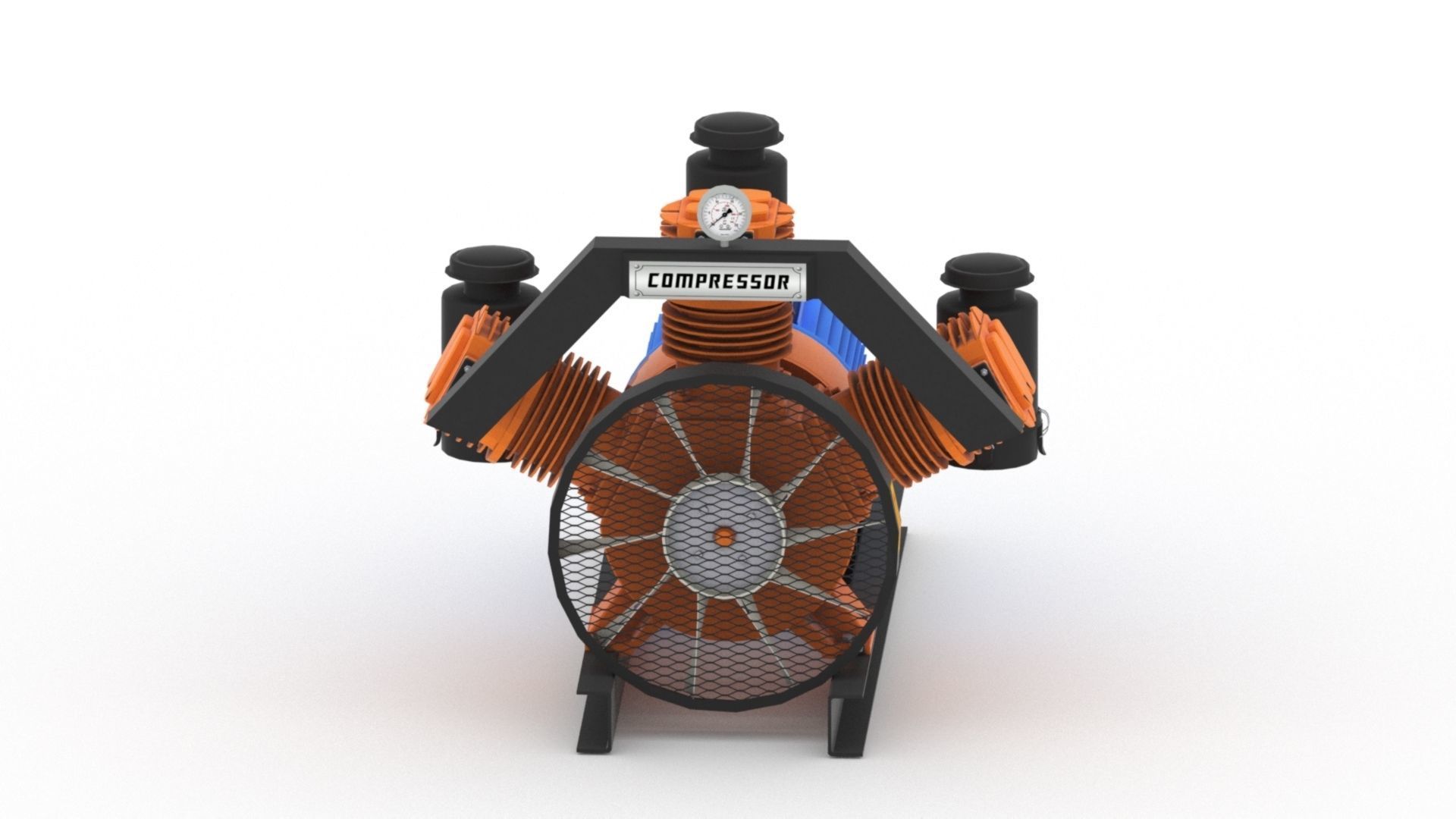 3D model Realistic air compressor HQ model VR / AR / low-poly | CGTrader