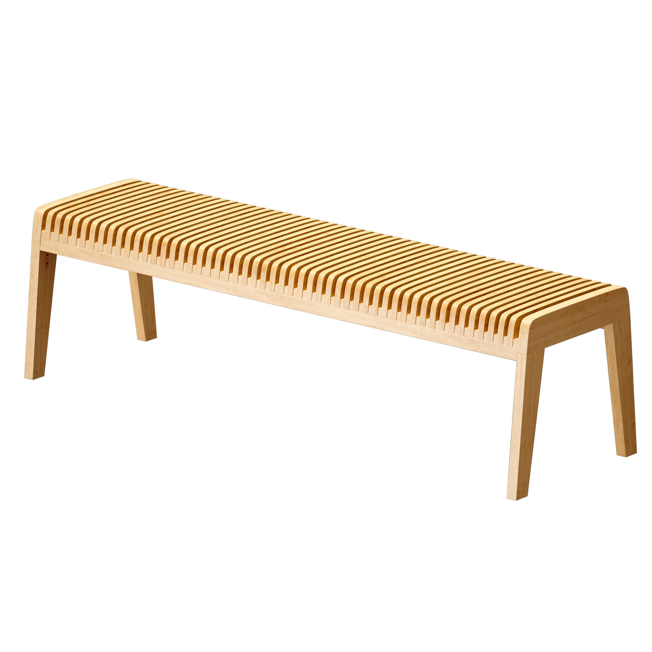 Parametric wooden bench 3D model | CGTrader