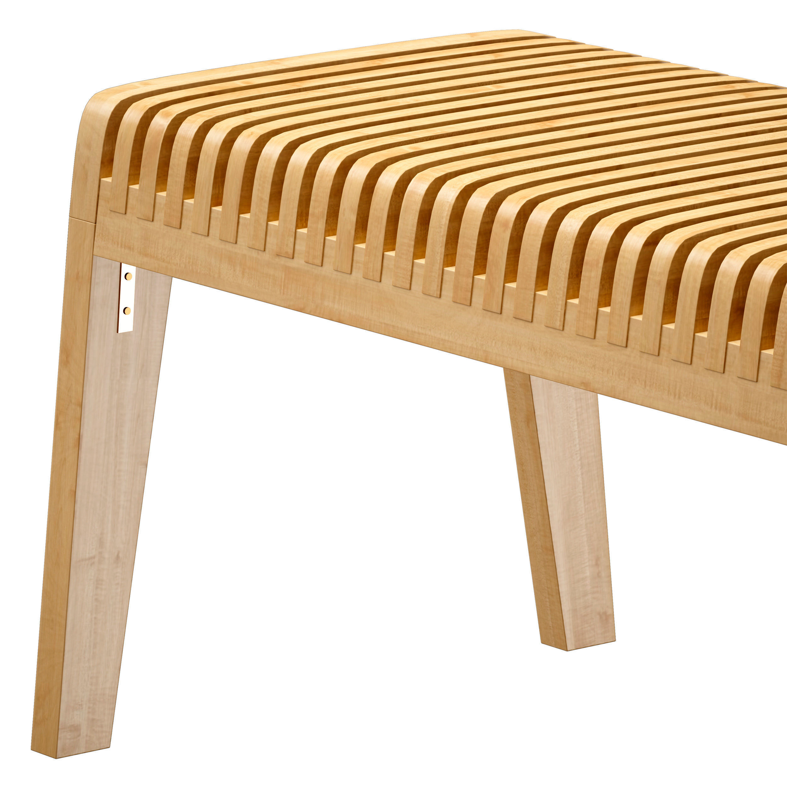 Parametric wooden bench 3D model | CGTrader