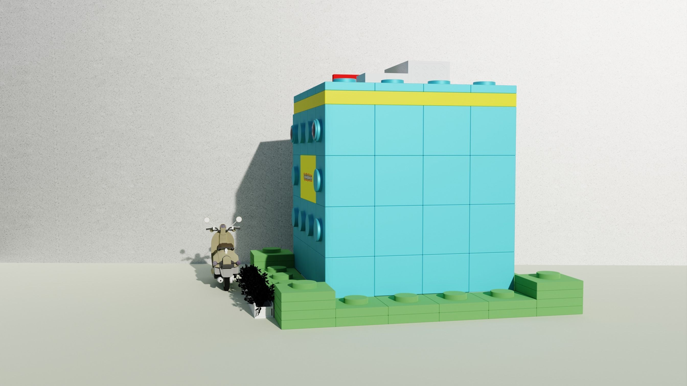 Lego Store lowpoly 3D model | CGTrader