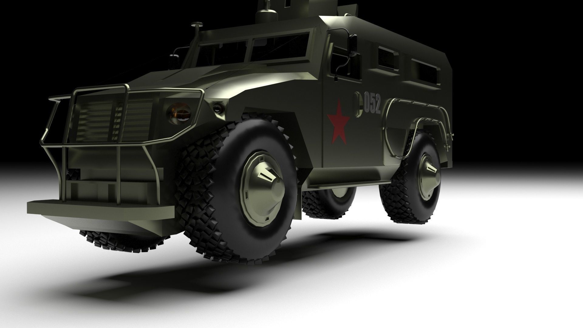 Russian Gaz Tiger 3D model | CGTrader