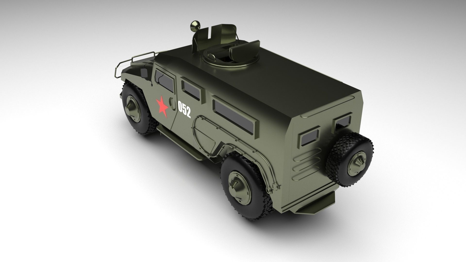 Russian Gaz Tiger 3D model | CGTrader