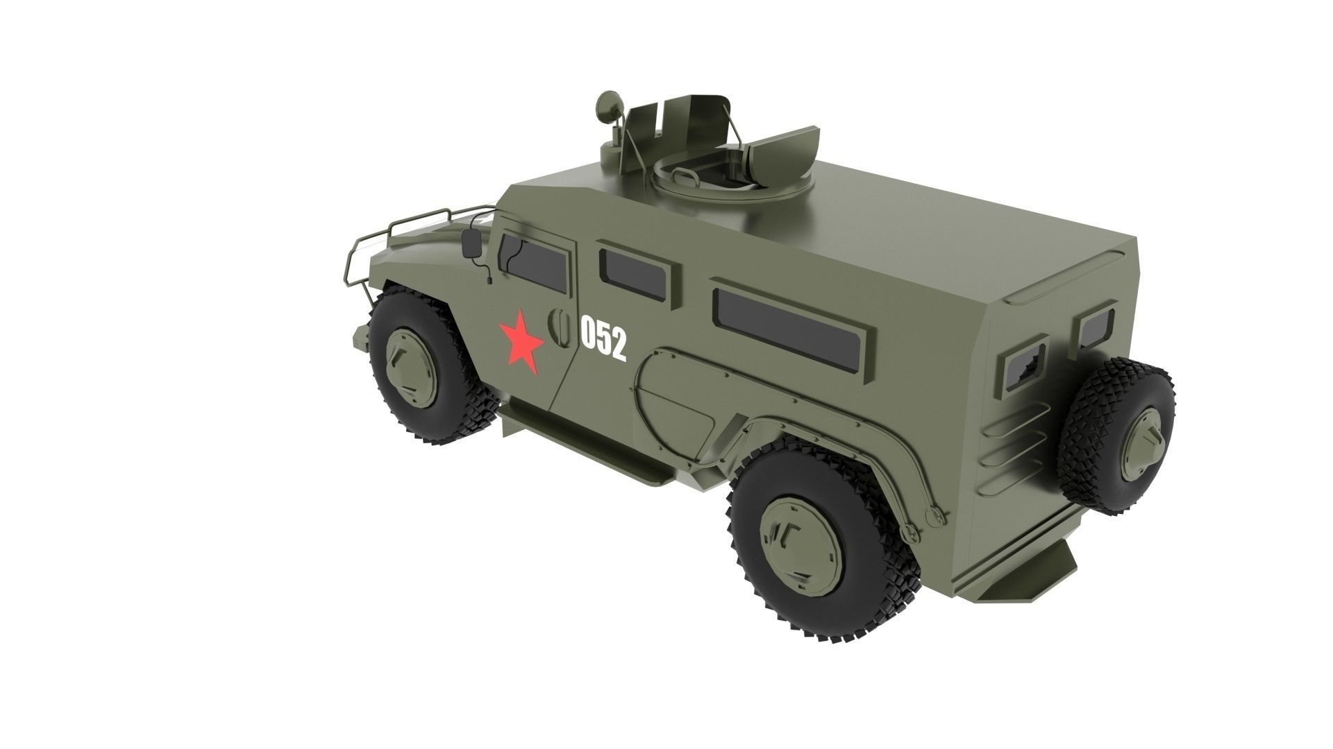 Russian Gaz Tiger 3D model | CGTrader