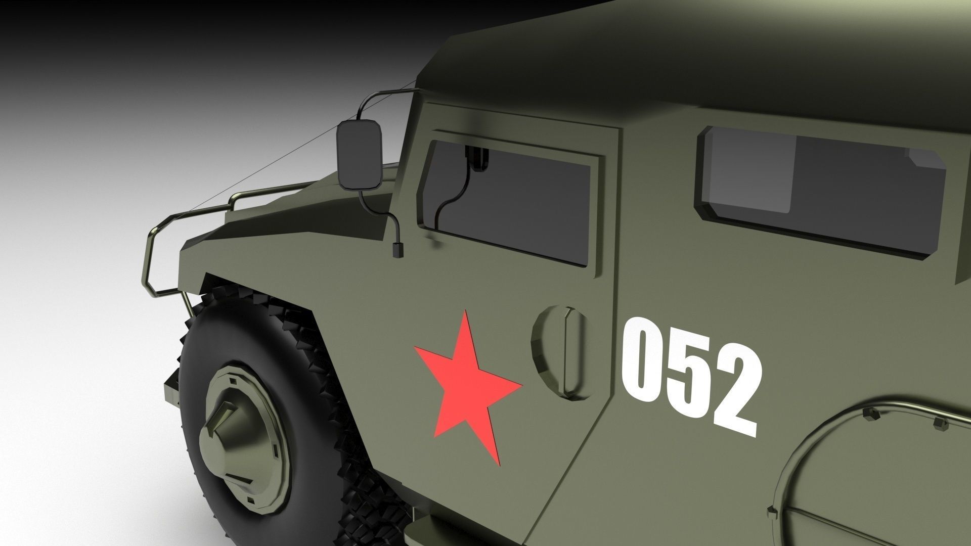 Russian Gaz Tiger 3D model | CGTrader