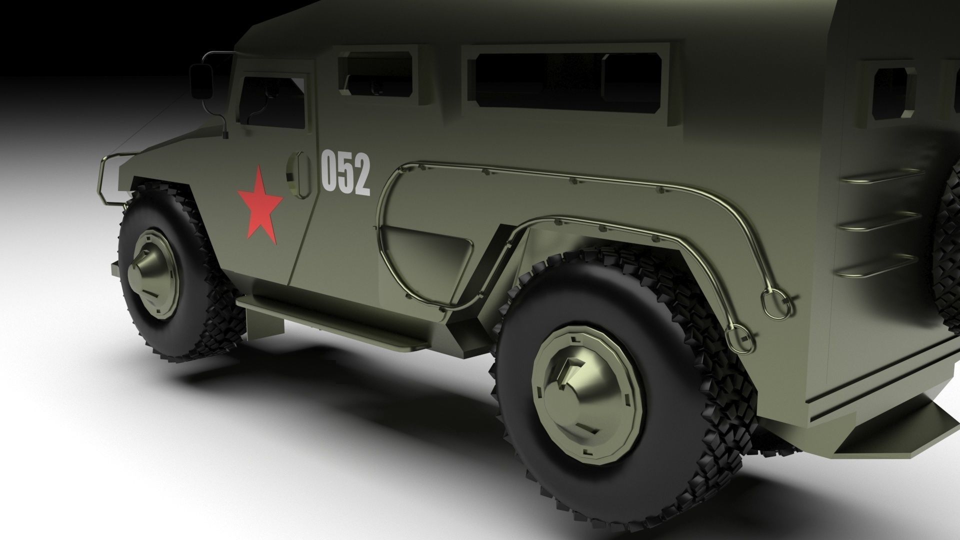 Russian Gaz Tiger 3D model | CGTrader