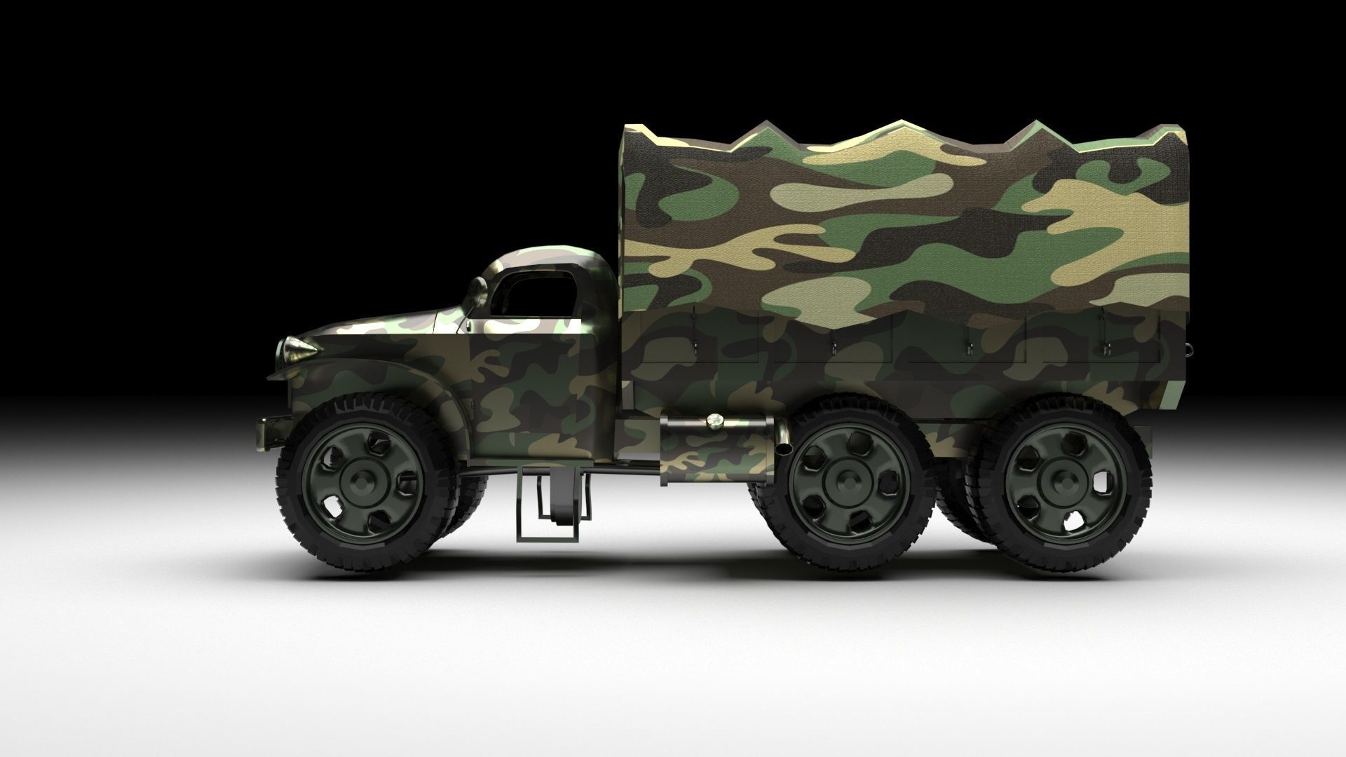 Military Truck URAL 4320 Russian 3D model | CGTrader
