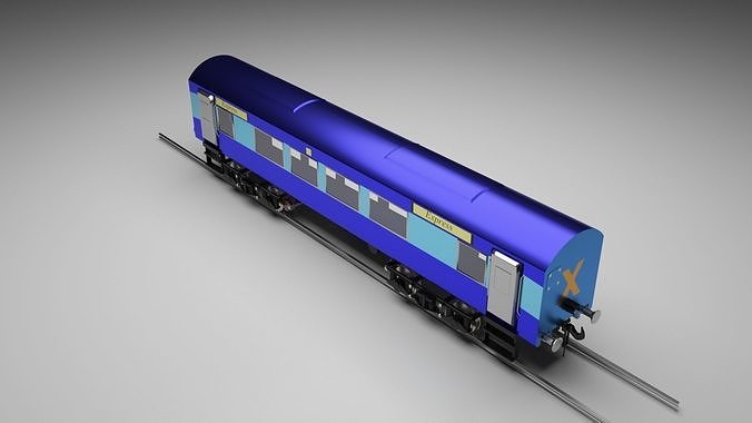 Express Train 3D model | CGTrader