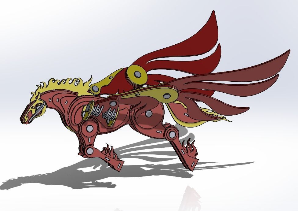Pegasus for Laser Cutting 3D model | CGTrader