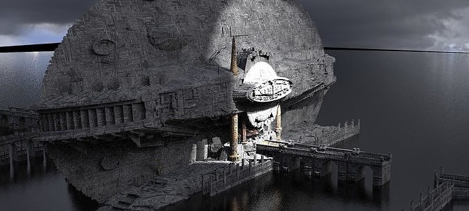 Alien Holy Temples Kit bash 7 3D model | CGTrader