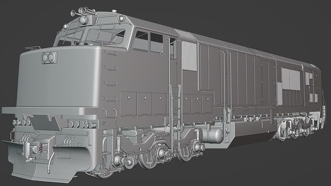3D model Diesel Train Locomotive GE P30CH VR / AR / low-poly | CGTrader