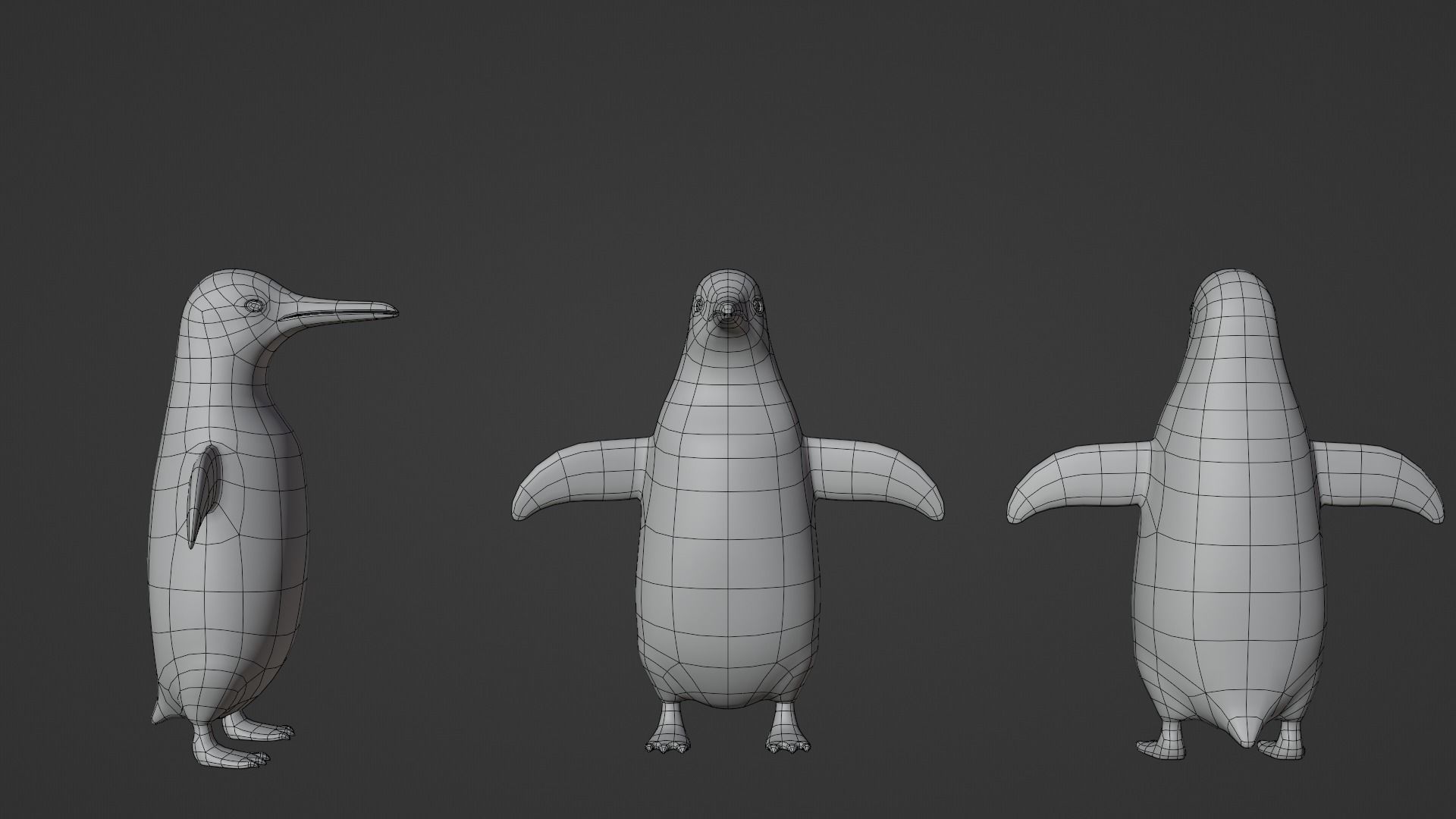 Penguin - NPR free VR / AR / low-poly 3D model | CGTrader
