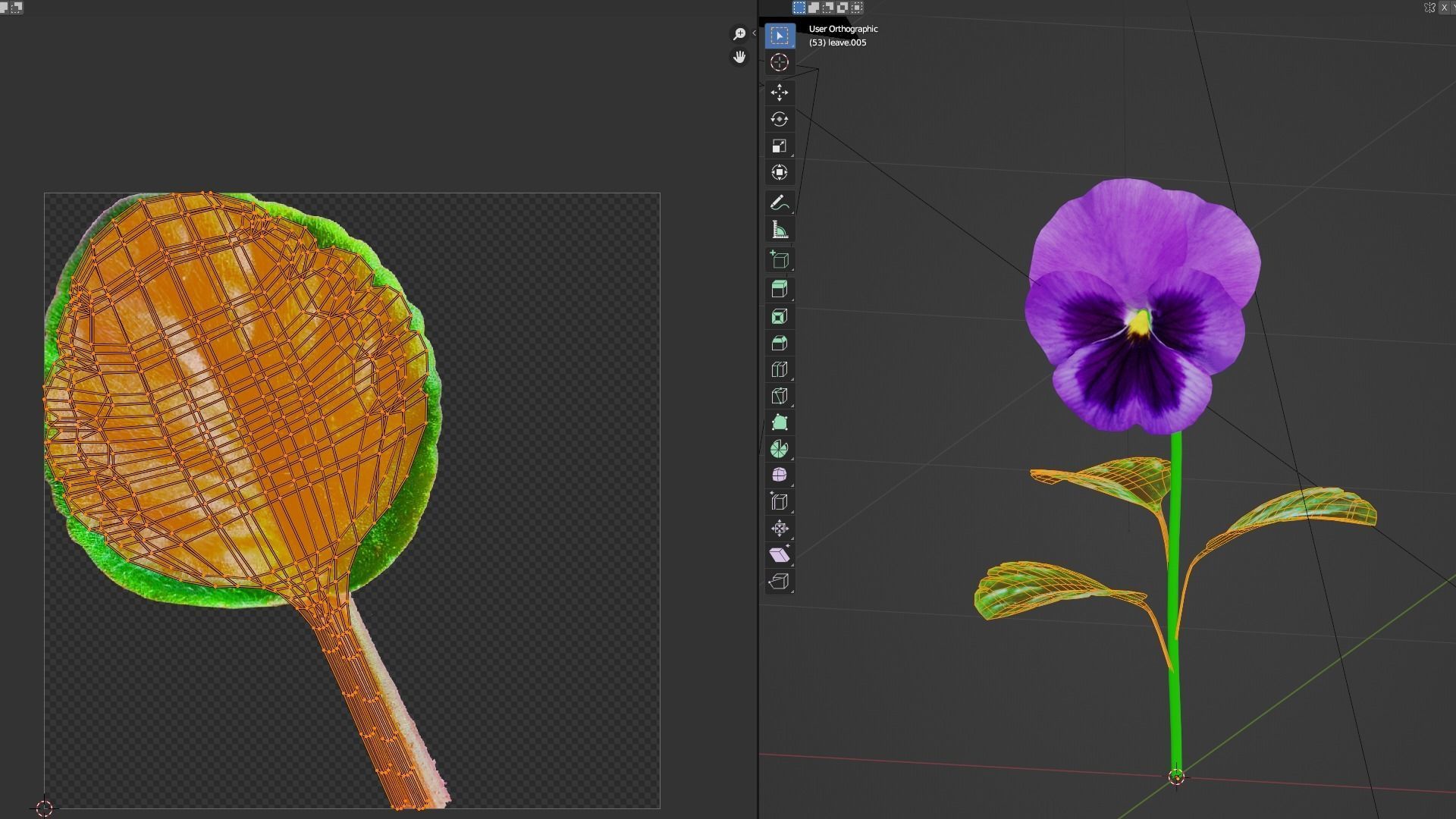 3D model violet flower VR / AR / low-poly | CGTrader