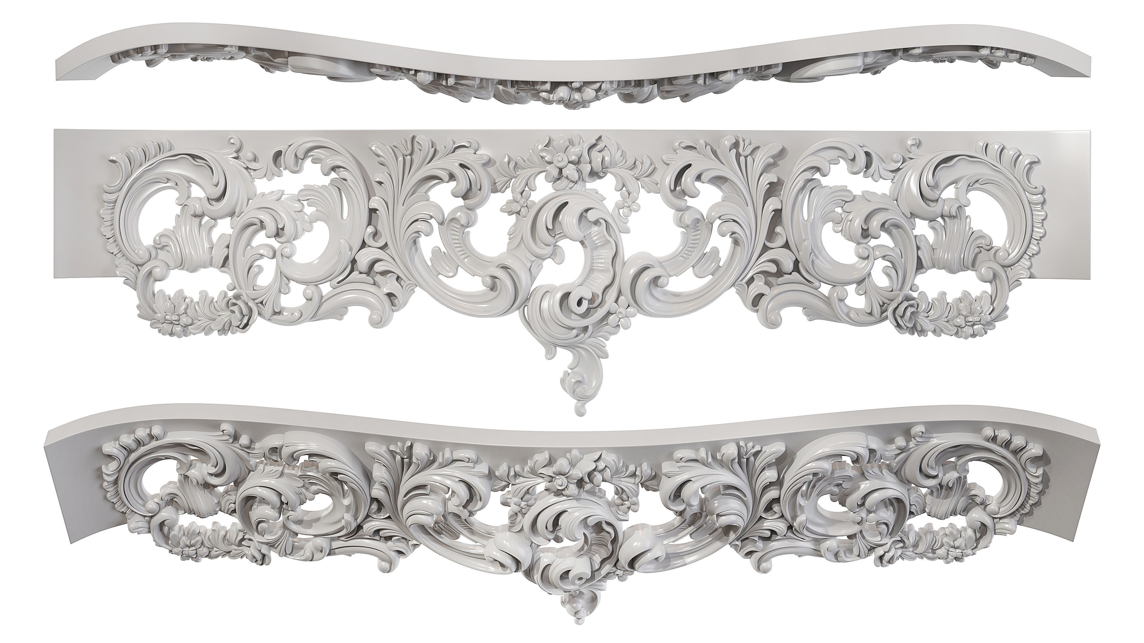 Classic carved 198 3D model | CGTrader