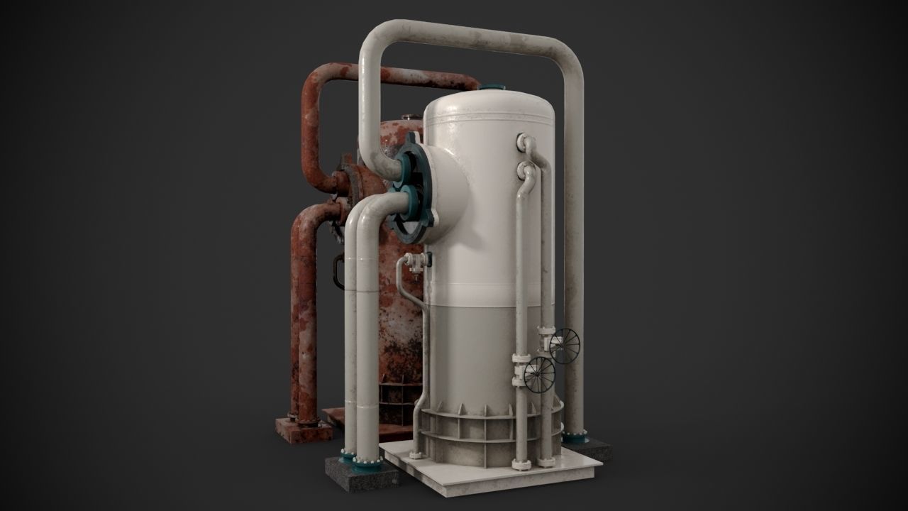 Oil-gaz separator 3D model | CGTrader