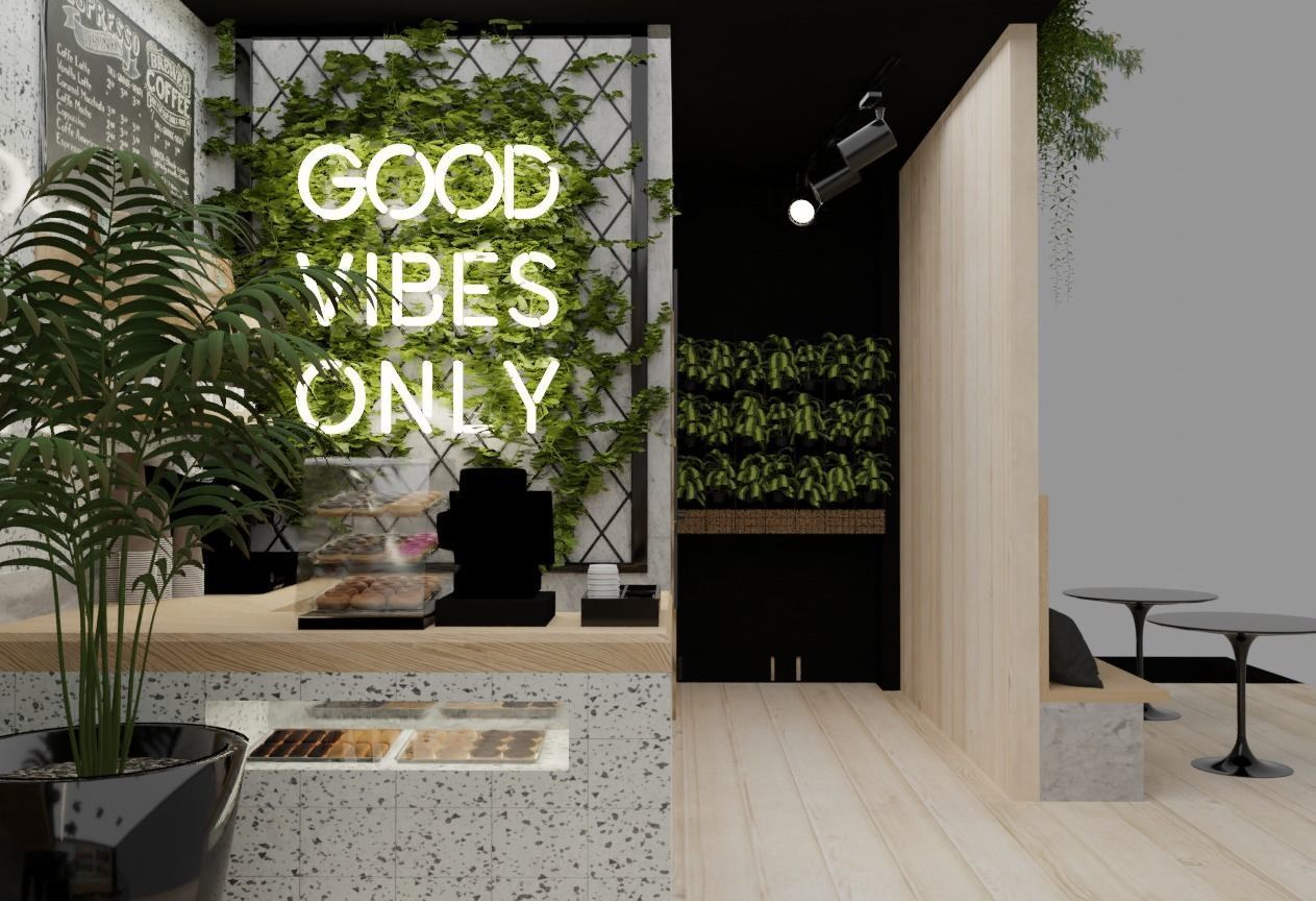 Modular Cafe Coffee Bar Shipping Container 3D model 3D model | CGTrader