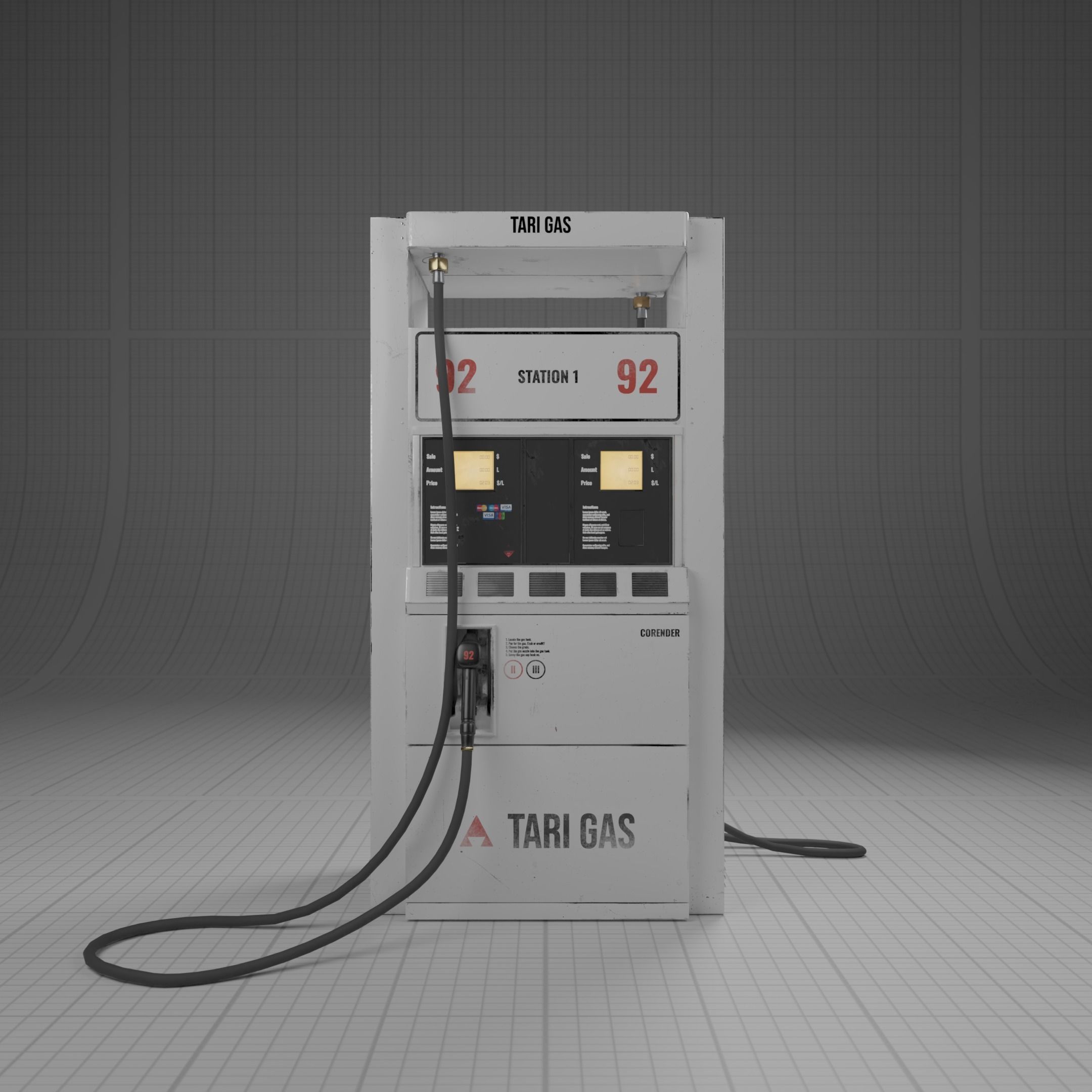 Gaspump 3D model | CGTrader