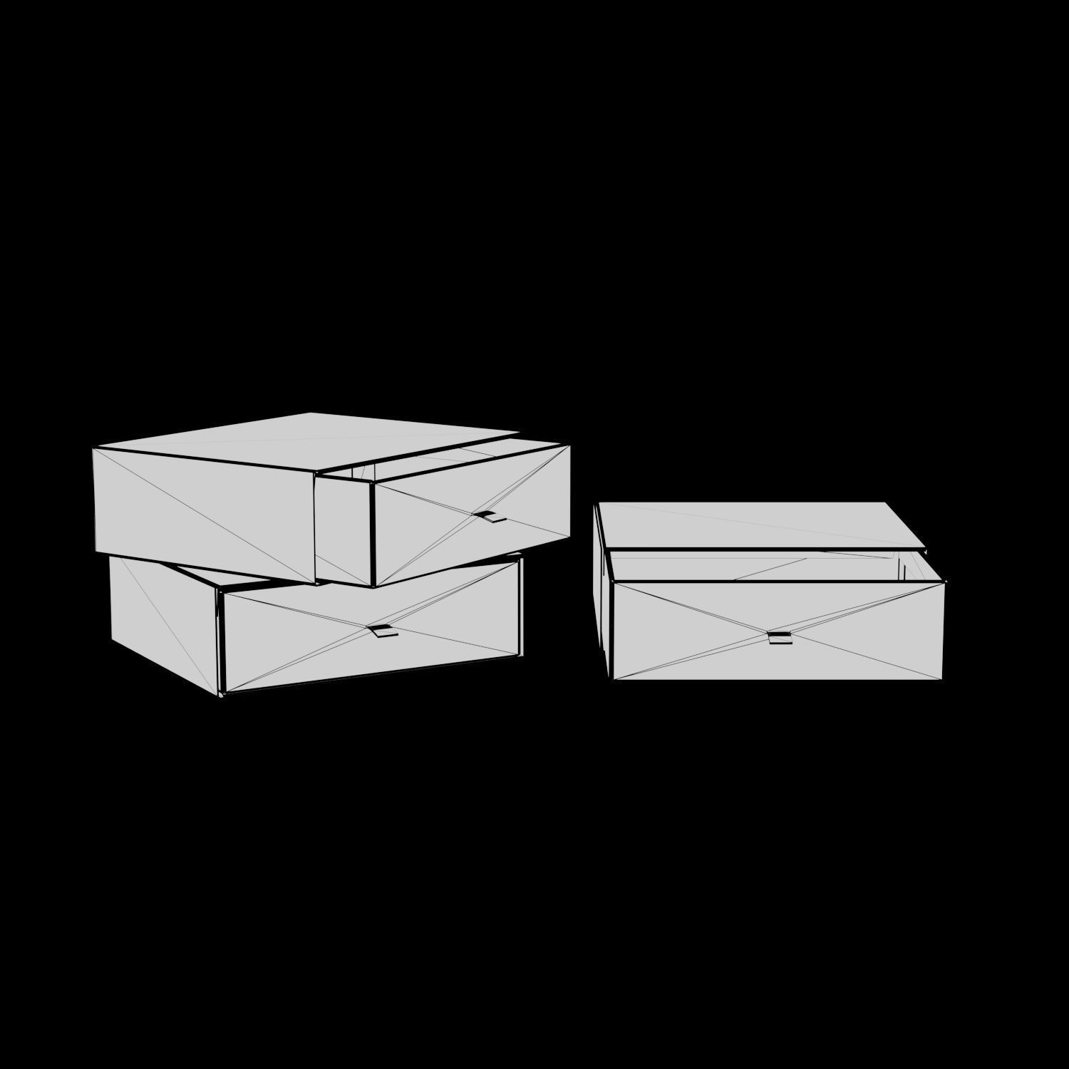 Drawer Box - Package 3D model 3D model | CGTrader