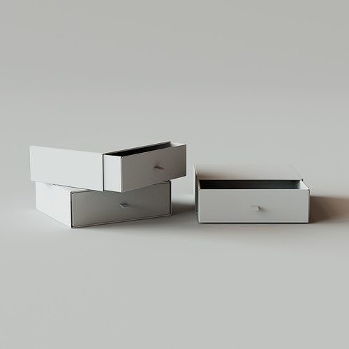 Drawer Box - Package 3D model 3D model | CGTrader