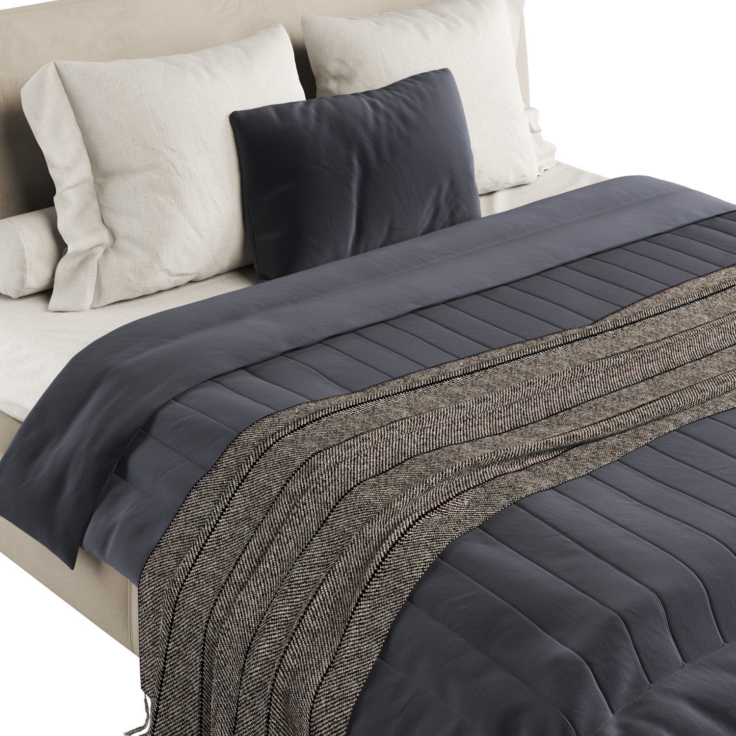 BeB Italia Richard Bed 3D model | CGTrader