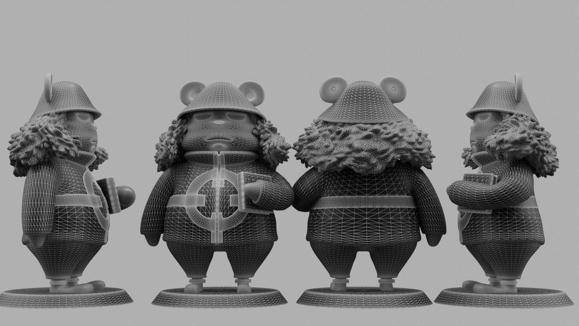 Bartholomew Kuma Chibi - One Piece 3D model 3D printable | CGTrader