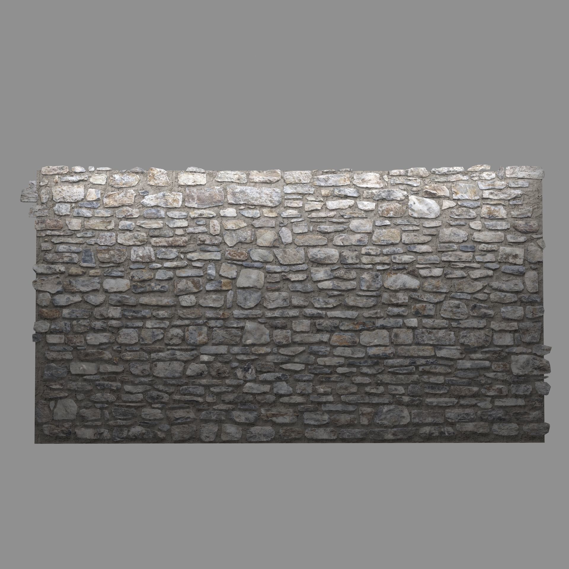 3D model Masonry Stone Wall 2 VR / AR / low-poly | CGTrader